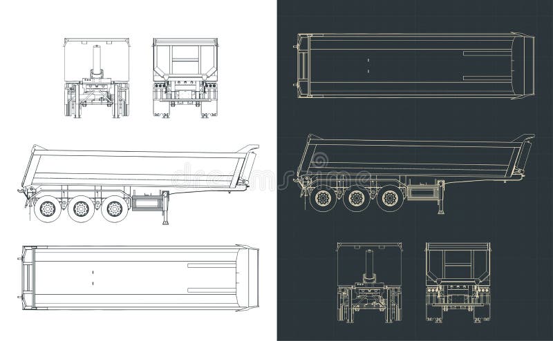 Trailer Blueprints Stock Illustrations – 122 Trailer Blueprints Stock ...