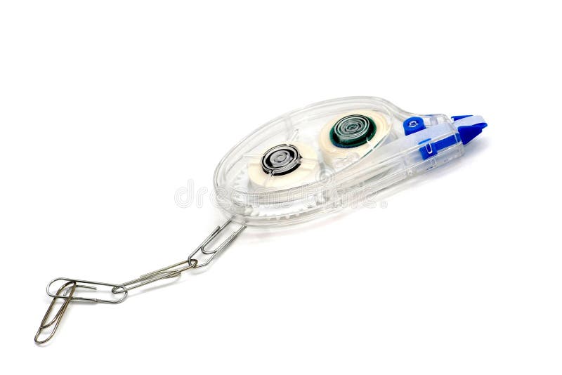 Tippex Mouse and Paper-clip Stock Image - Image of paperclip, files ...