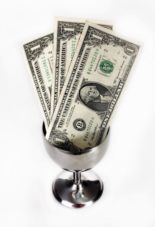 Tipping Cup stock photo. Image of cash, balance, economy - 9747326