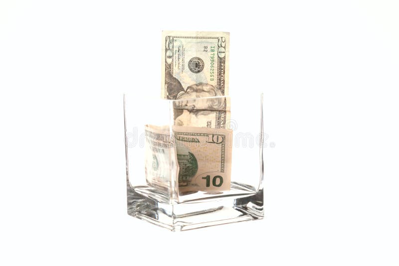 Tipping getting expensive. stock image. Image of twenty - 21641545