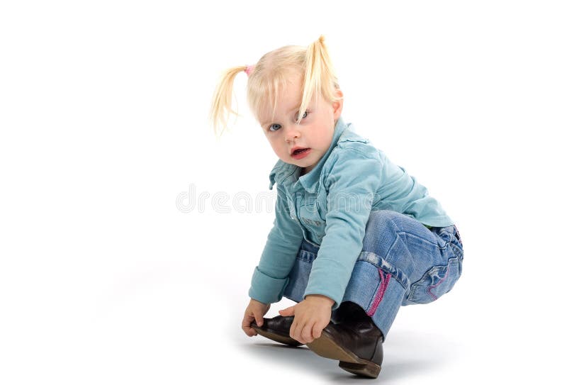 Fall Shoes Little Girl Over White Background Stock Photos - Free ...