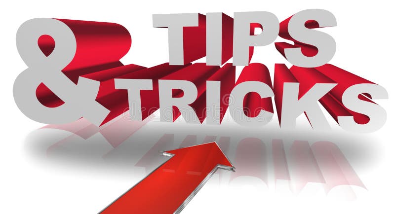 Tipps & Tricks-Zeichen. Tipps & Tricks Grundieren. Vektor Abbildung ...