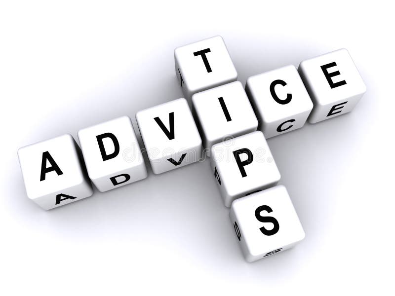 Tips and advice in blocks stock illustration. Illustration of hints ...