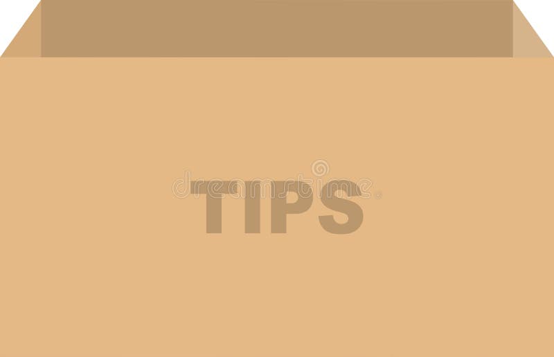 Tips Box Vector stock vector. Illustration of tipping - 133818615