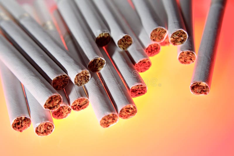 Tips of cigarettes stock image. Image of lung, indoor - 2415355
