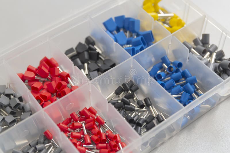 Tips of Different Sizes and Colors for Crimping Stranded Electrical ...