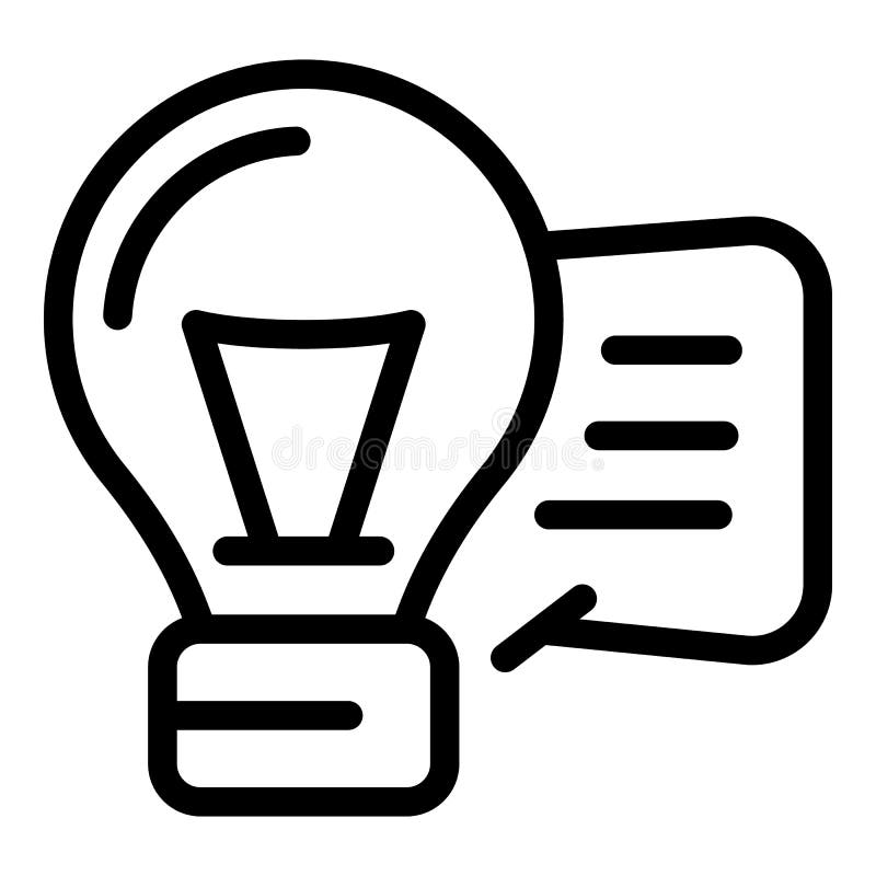 Tips icon, outline style stock vector. Illustration of icon - 209292377