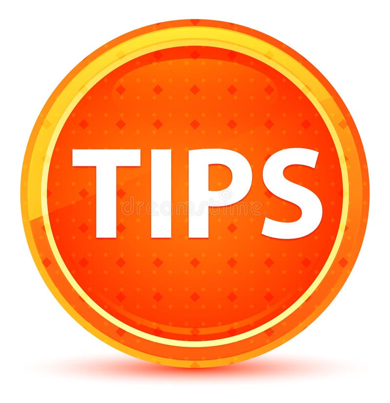 Tips Natural Orange Round Button Stock Illustration - Illustration of ...