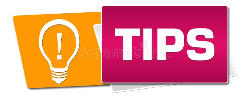 Tips Orange Rounded Horizontal Stock Illustration - Illustration of ...