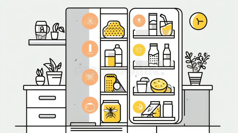 Tips for Preventing Poison in the Home Using Icons on a Fridge Door for ...