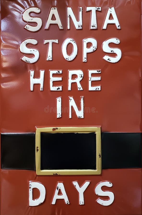 Tips about Santa Print on Wall Background Stock Photo - Image of sign ...