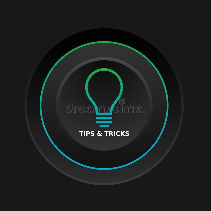 Tips and Trick Vector Template. Stock Vector - Illustration of answer ...