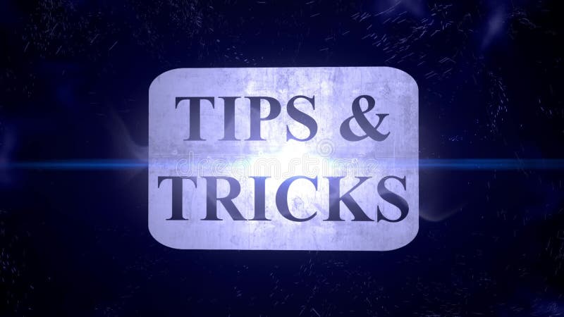 Tips and Tricks - Paint on Text Video Animation Stock Footage - Video ...