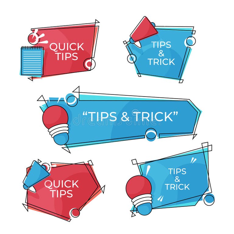 Tips & Tricks Banner. Tips & Tricks Sign Stock Vector - Illustration of ...