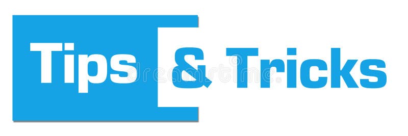 Tips and Tricks Professional Blue with Symbol Stock Illustration ...