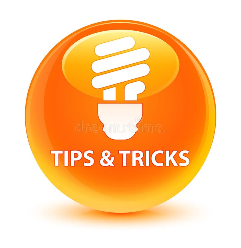 Tips and Tricks (bulb Icon) Glassy Yellow Round Button Stock ... Tips and Tricks (bulb Icon) Glassy Yellow Round Button Stock ...