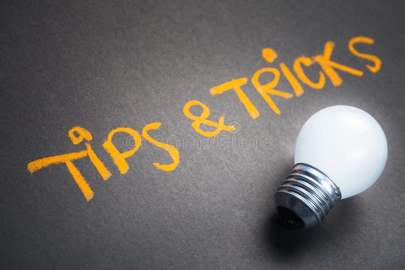 Tips and Tricks stock photo. Image of creative, chalk - 83957098