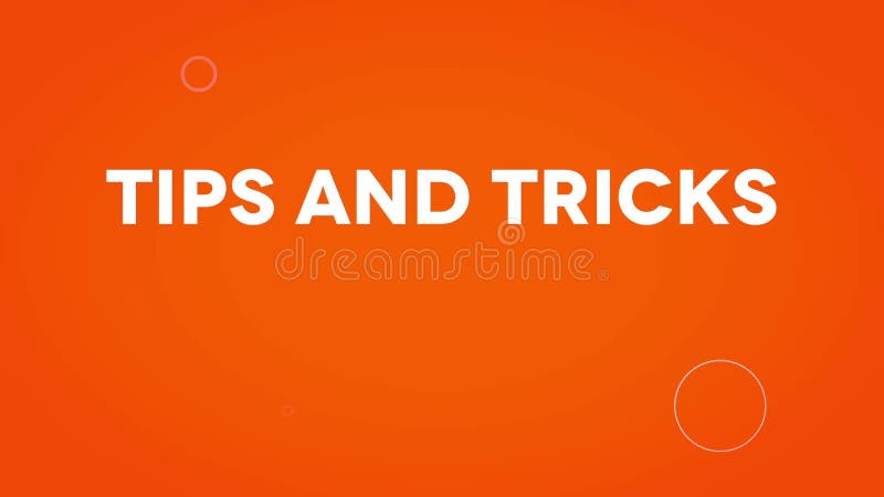 Tips and Tricks - Paint on Text Video Animation Stock Footage - Video ...