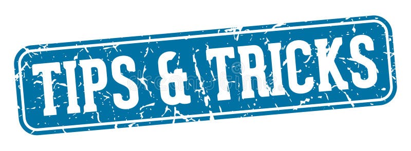 Tips and Tricks Rectangular Sign. Tips and Tricks Stamp Stock Vector ...