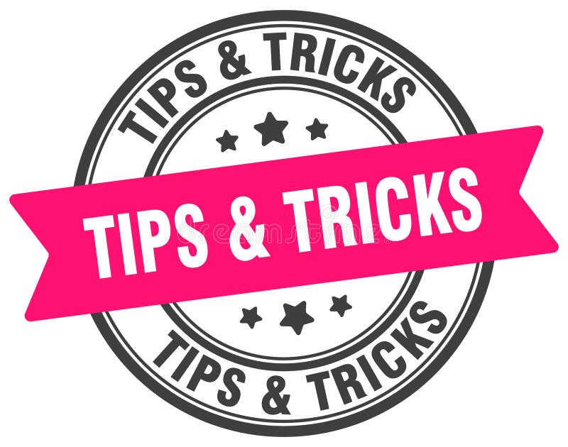 Tips and Tricks Stamp. Tips and Tricks Label on Transparent Background ...