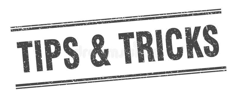 Tips & Tricks Stamp. Tips & Tricks Square Grunge Sign Stock Vector ...