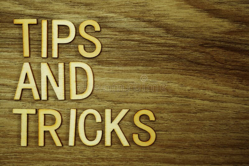 Tips and Tricks Text Message on Wooden Background Stock Photo - Image ... Tips and Tricks Text Message on Wooden Background Stock Photo - Image ...