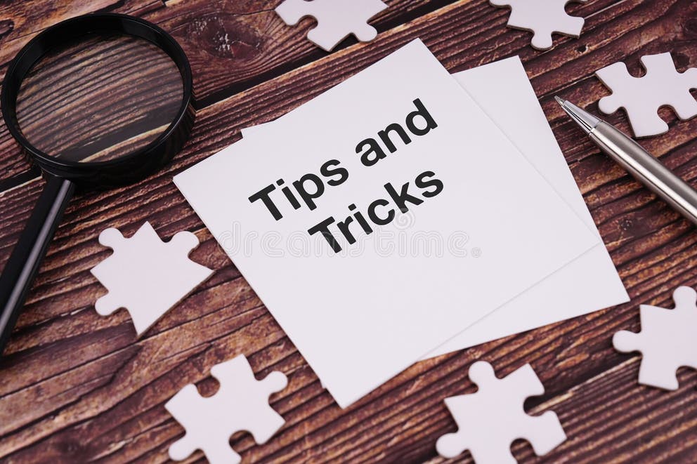 Tips and Tricks Text on Paper Note Stock Image - Image of wisdom ...