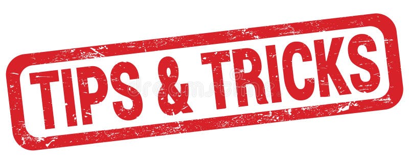 TIPS & TRICKS Text Written on Red Rectangle Stamp Stock Illustration ... TIPS & TRICKS Text Written on Red Rectangle Stamp Stock Illustration ...