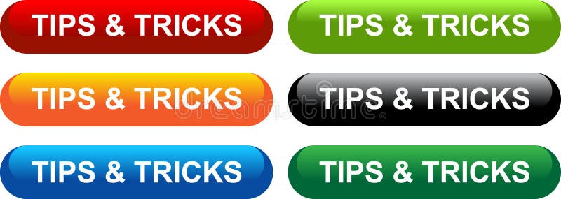 Tips and tricks web button stock vector. Illustration of color - 119296289