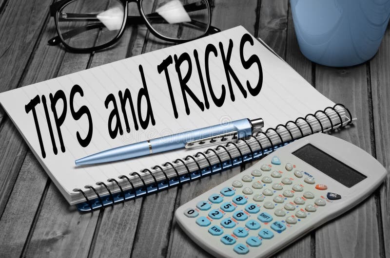 Tips and Tricks word stock photo. Image of discovery - 57199312
