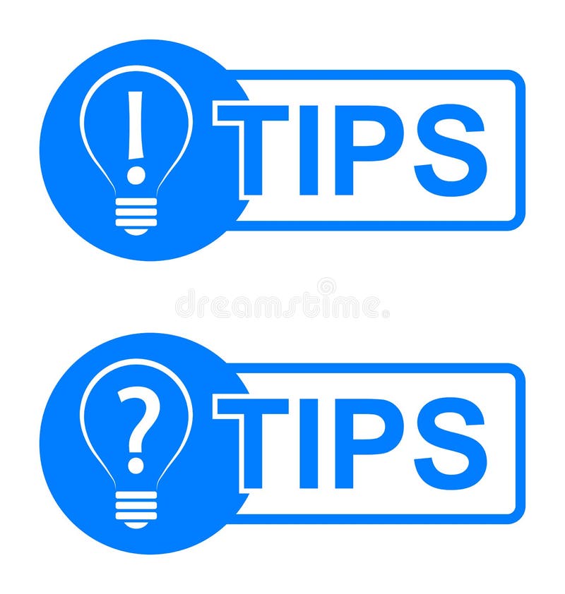 Tips stock vector. Illustration of color, buttons, education - 121589752