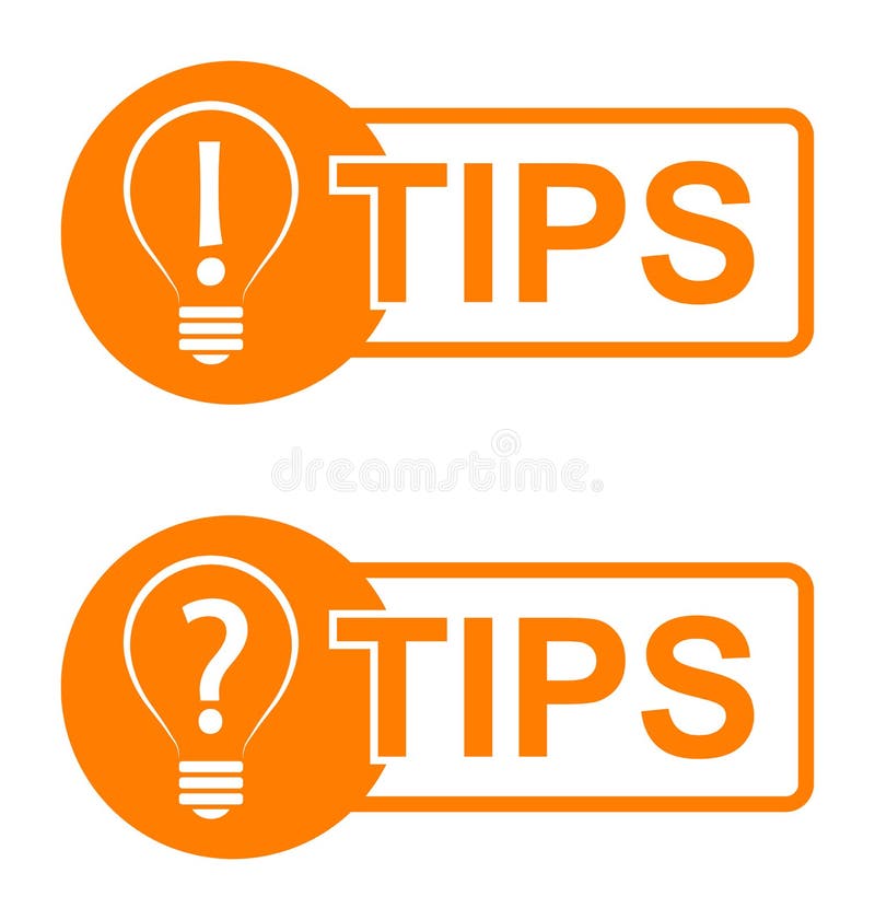 Tips stock vector. Illustration of color, buttons, education - 121589752
