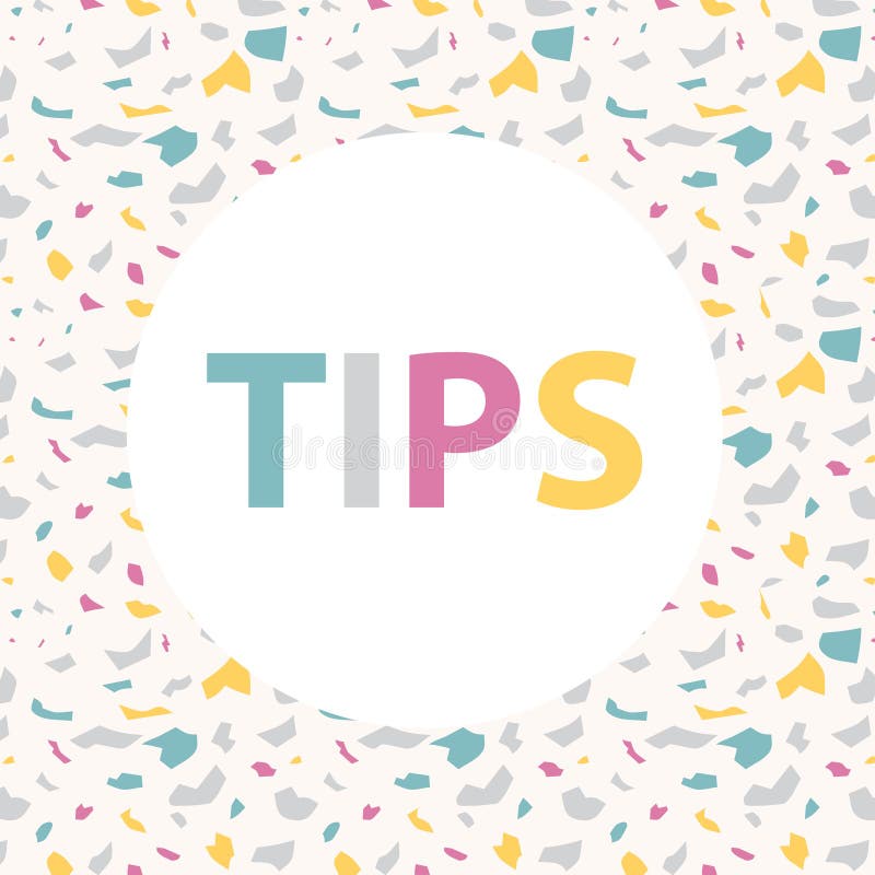 Tips word concept stock vector. Illustration of consultant - 195083249
