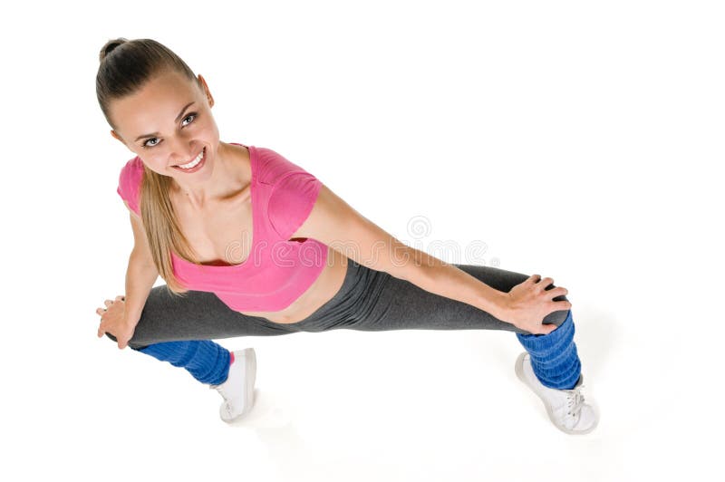 On tiptoe stock image. Image of sleeveless, active, portrait - 28335081