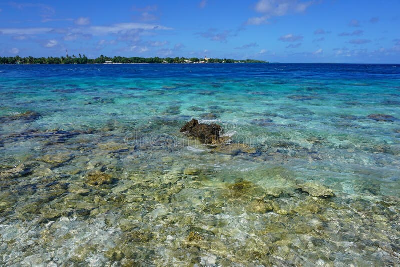 Tiputa Kanal Rangiroa Tuamotu Franska Polynesien Arkivfoto - Bild av ...