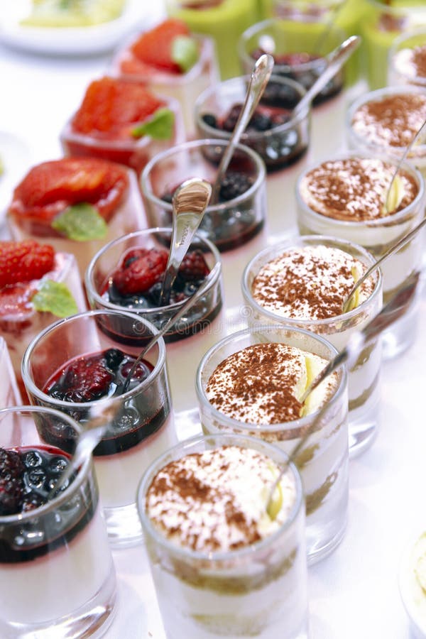 Tiramisu, Panna Cotta, Creme Brulee Stock Photo - Image of cotta ...