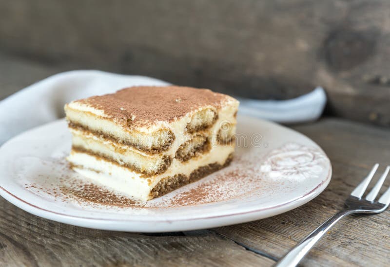 Tiramisu on the plate stock image. Image of pastry, gourmet - 84717167