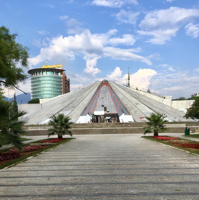 Pyramid Of Tirana - International Center Of Culture Editorial Stock ...
