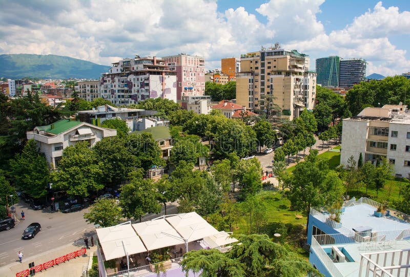 Tirana Viewed from the Pyramid of Tirana, Albania Editorial Stock Photo ...