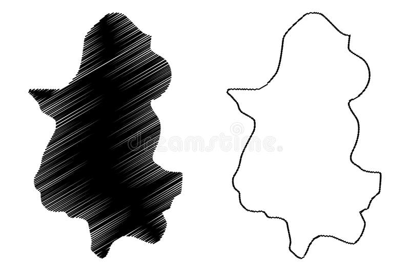 Tirap District Arunachal Pradesh State, Republic of India Map Vector ...