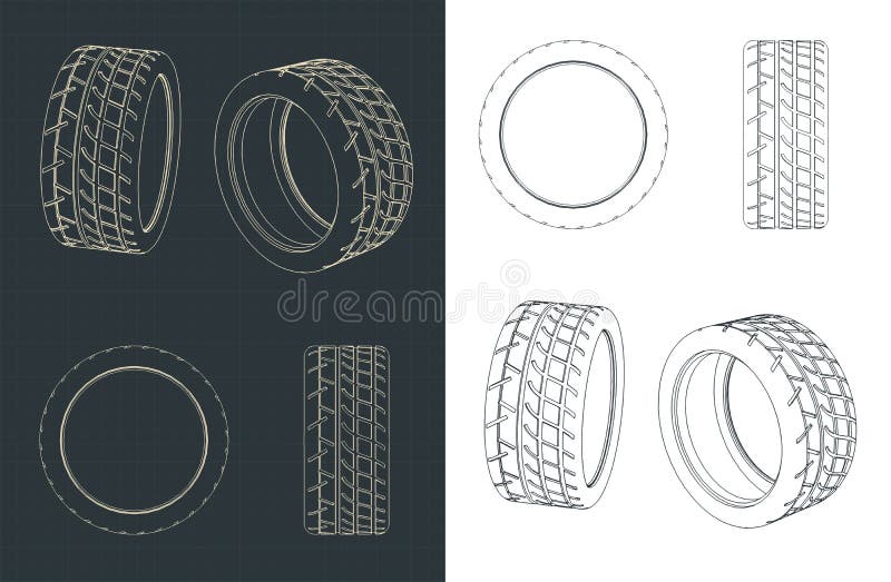 Wheels Blueprints Stock Illustrations – 20 Wheels Blueprints Stock ...