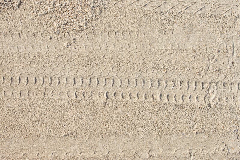 Tire Car Paint on Sandy Beach Surface Stock Image - Image of sandy ...