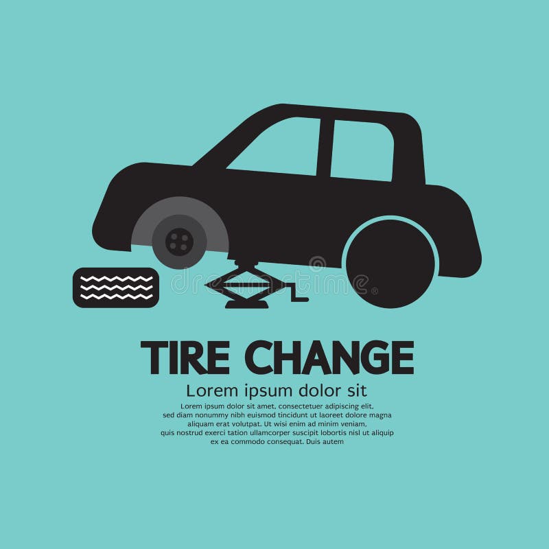 Changing Tires stock vector. Illustration of maintenance - 10645366
