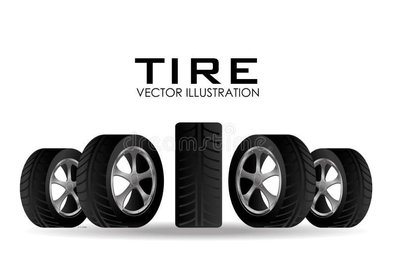 Tire Design, Vector Illustration. Stock Vector - Illustration of ...