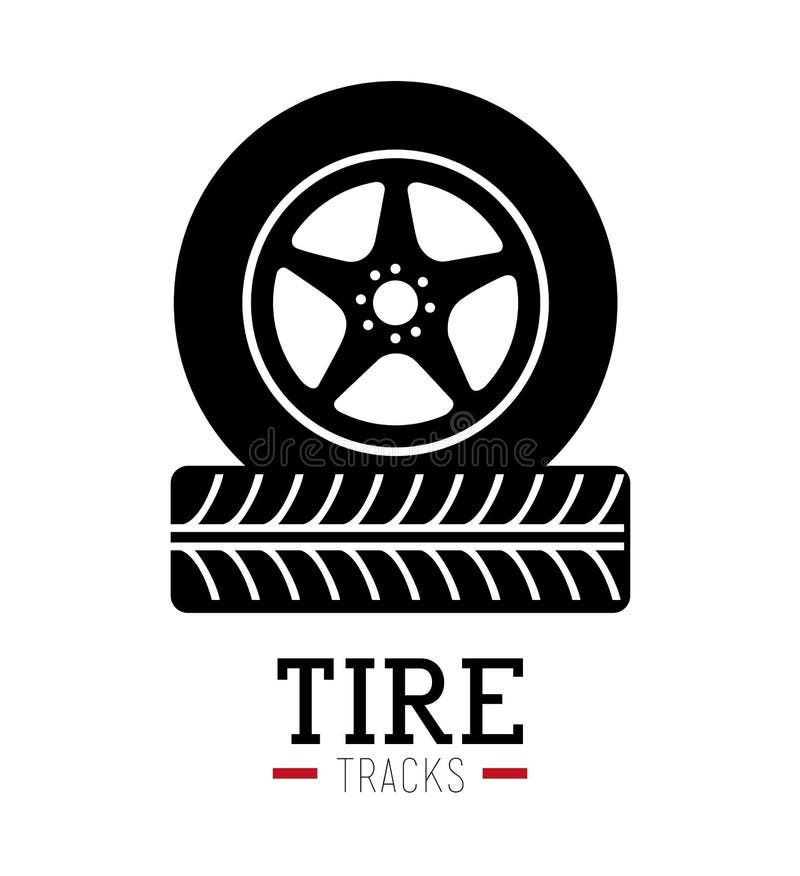 Tire Design, Vector Illustration. Stock Vector - Illustration of tire ...
