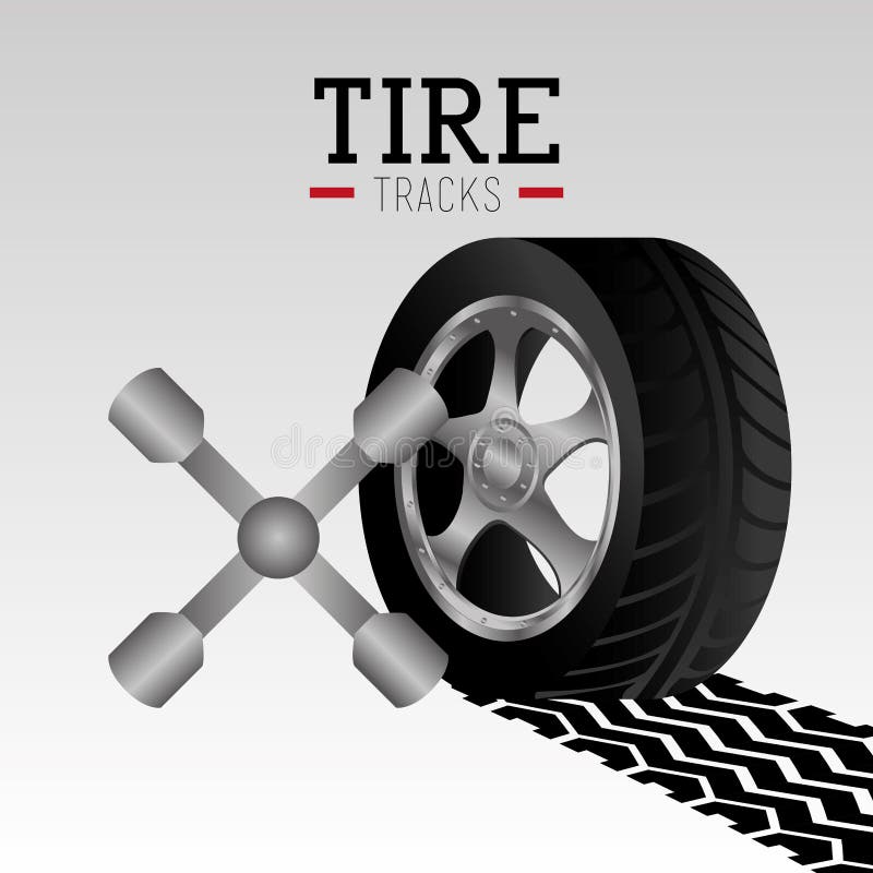 Tire Design, Vector Illustration. Stock Vector - Illustration of rubber ...