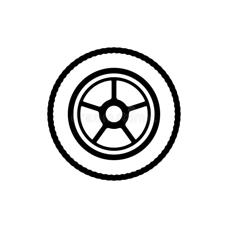 Tire Icon Flat Vector Template Design Trendy Stock Vector ...