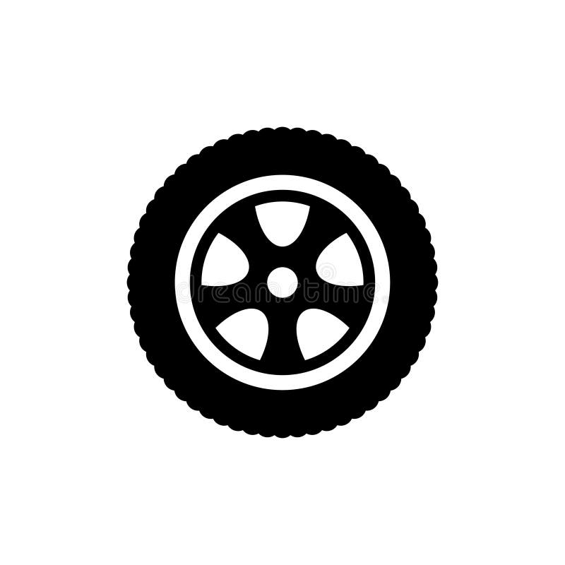 Tire Icon Flat Vector Template Design Trendy Stock Vector ...