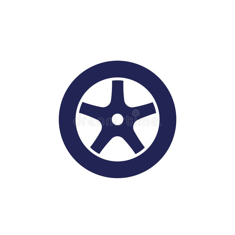 Tire icon, wheel of a car stock vector. Illustration of garage - 263504450