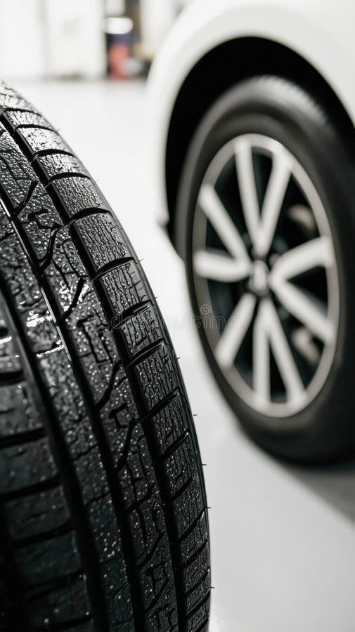 Tire Inspection and Replacement Stock Photo - Image of automotive ...